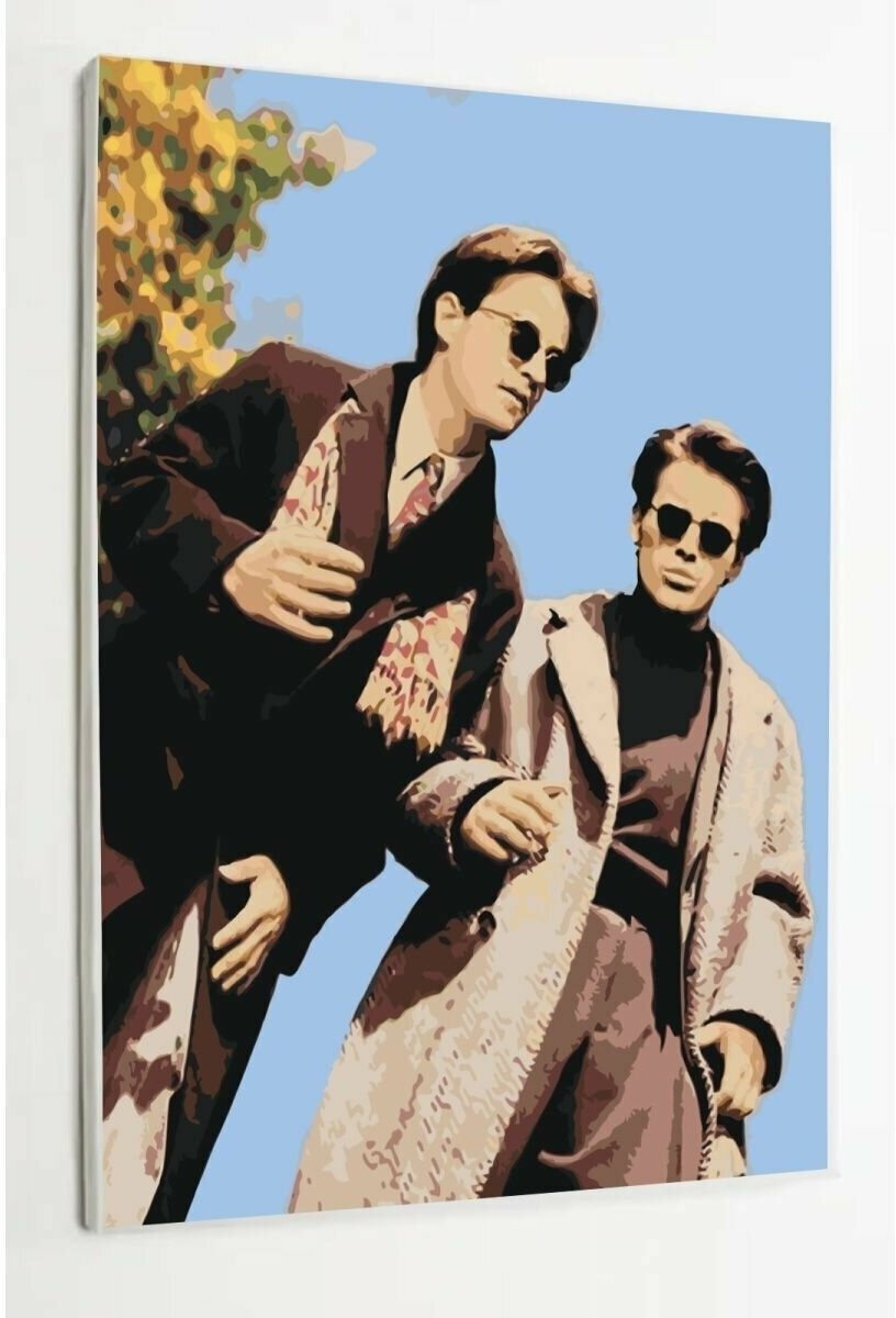 Картина по номерам на холсте с подрамником, Молодежный сериал для подростков, Friends, Друзья 3, 40х50 см