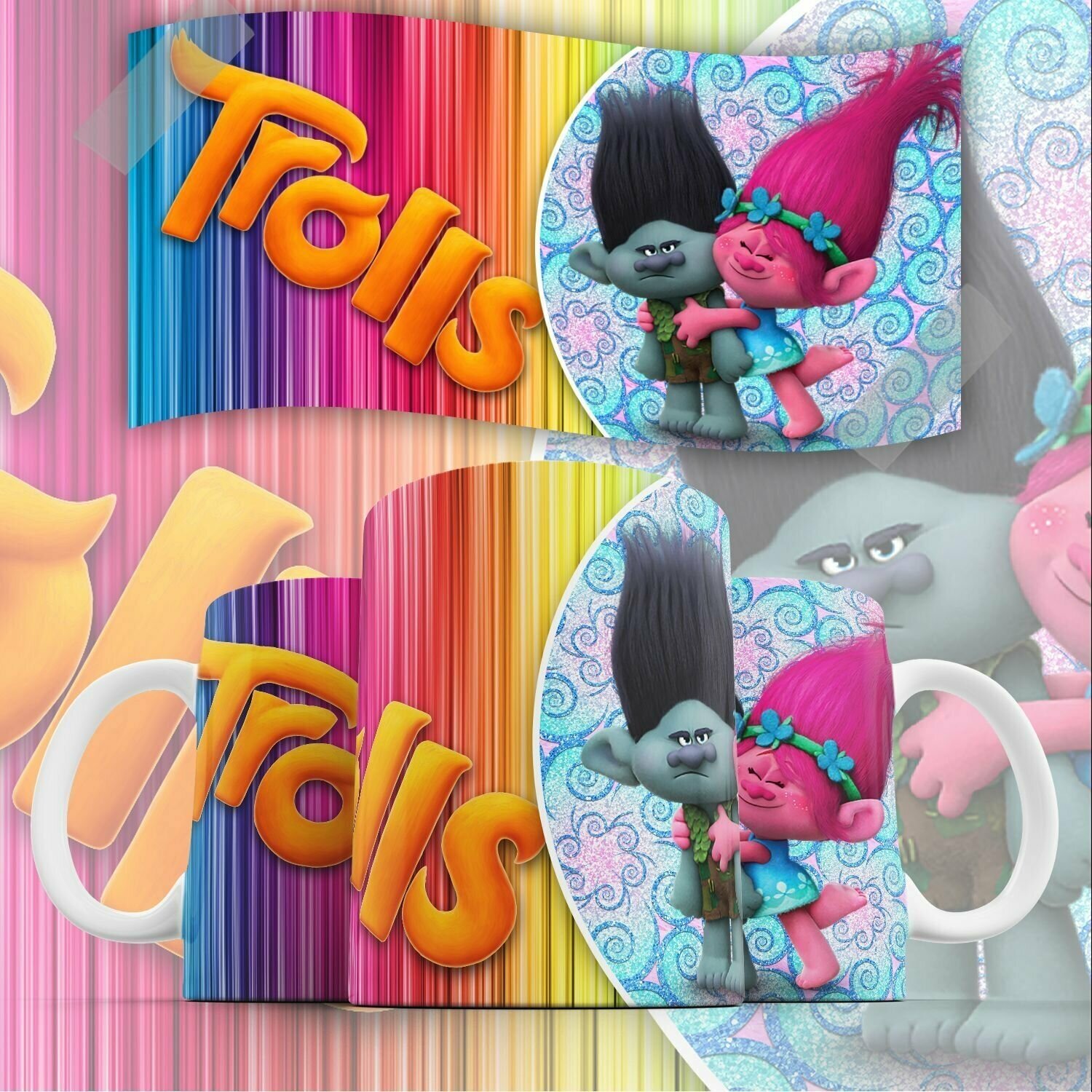 Кружка "Trolls / Тролли" Forte Print 330мл