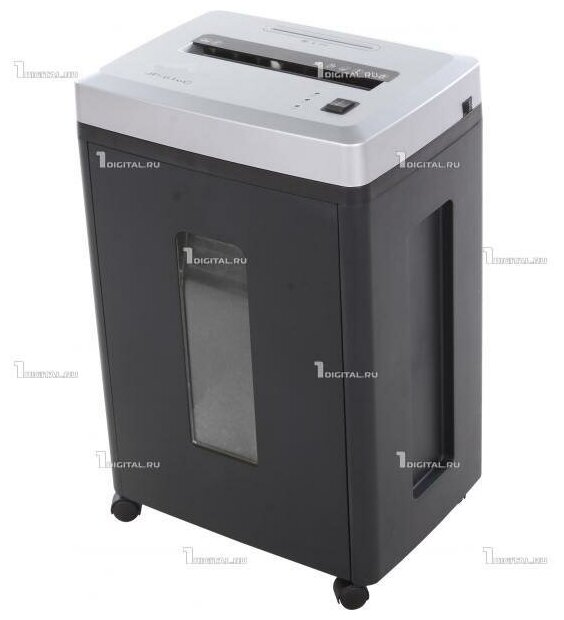 Уничтожитель бумаги (шредер) Bulros 616C серебро, A4, 6 листов, степень 4 (2х10мм) 3 м/мин, корзина 22 литра