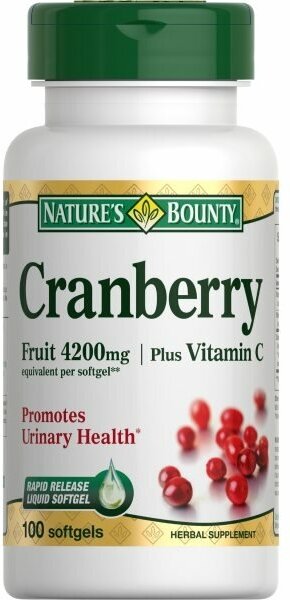 Nature's Bounty Концентрат ягод клюквы капсулы N100