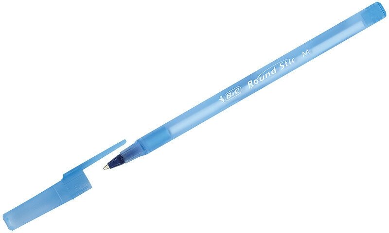 Ручка шариковая Bic "Round Stic" синяя, 1,0мм, штрих-код, 246201
