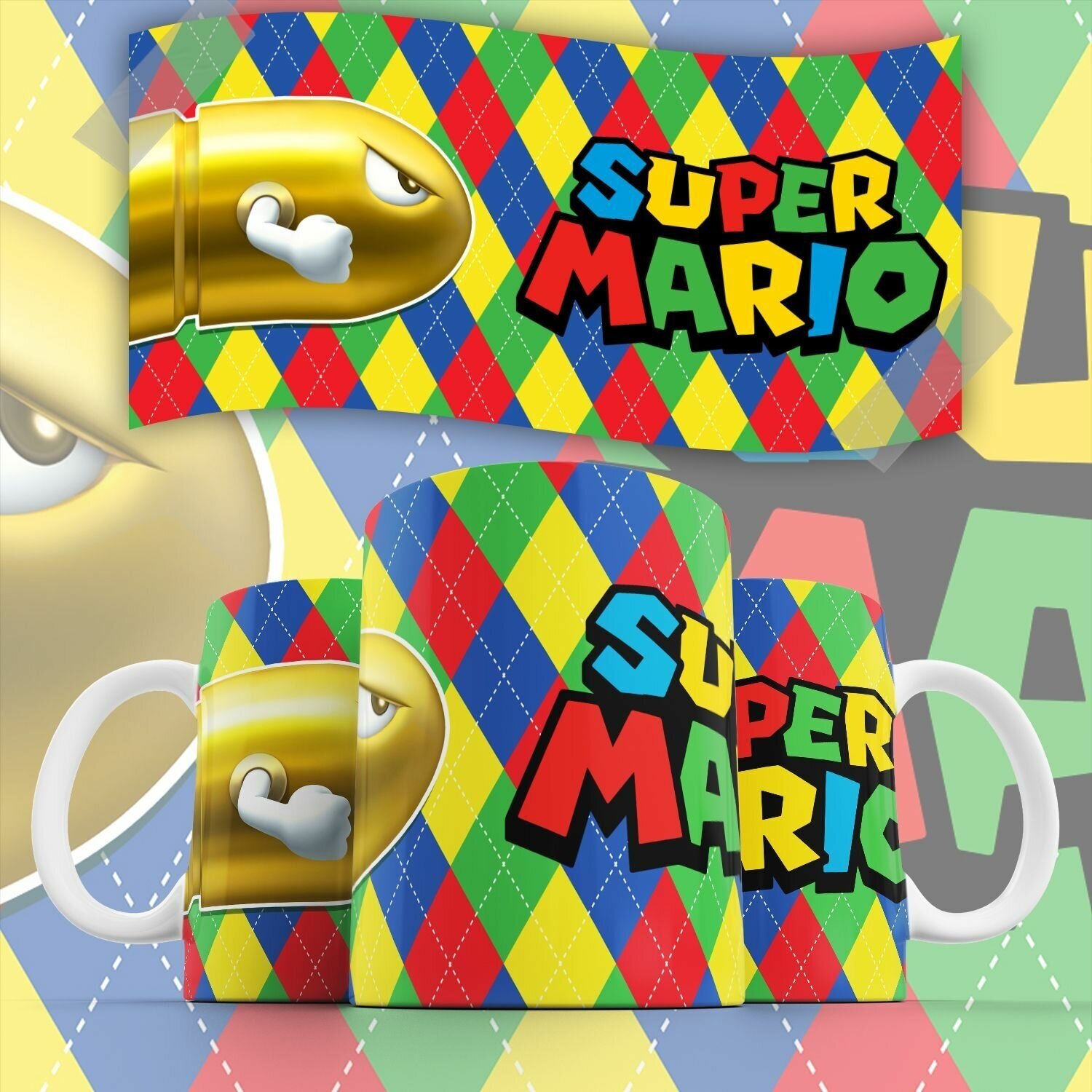 Кружка "Марио / Mario / Super Mario Bros" Forte Print 330мл