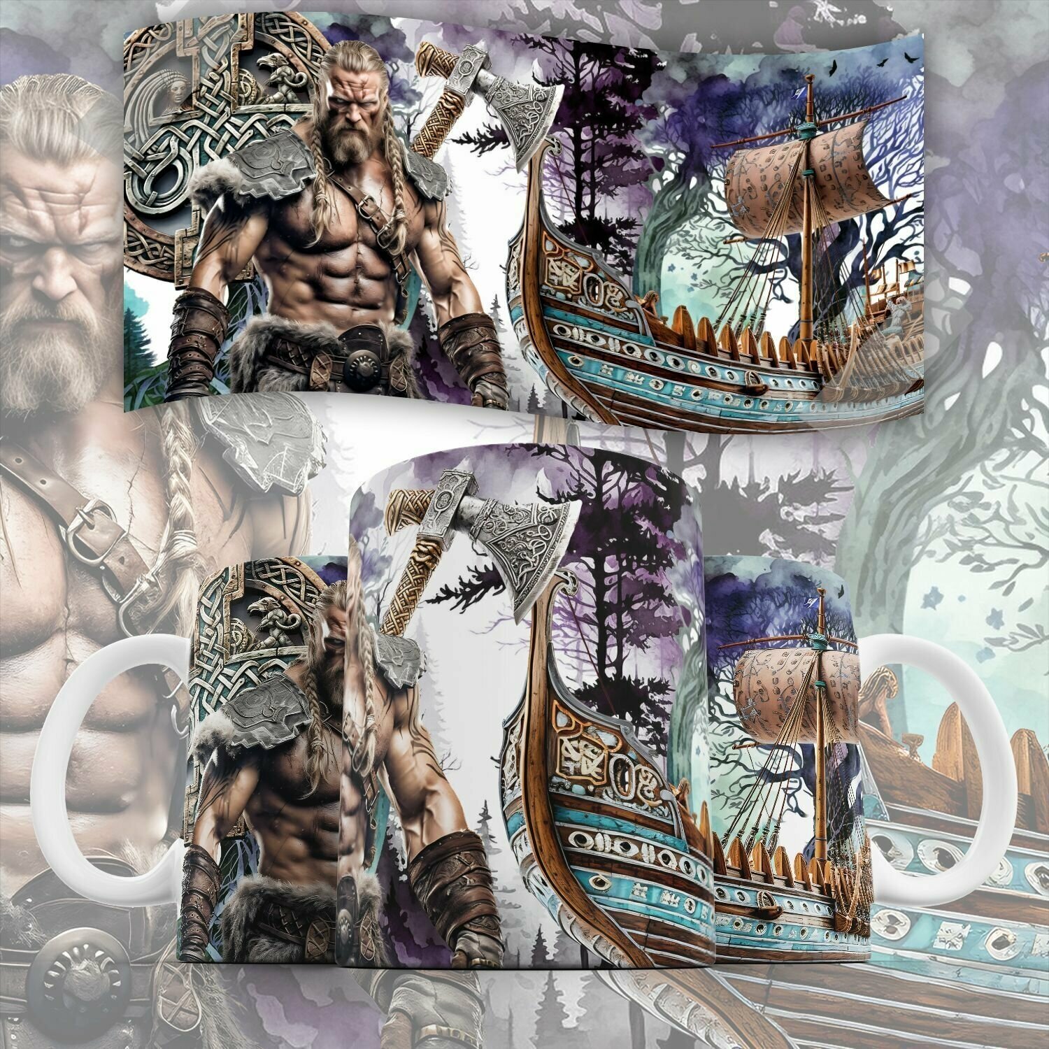 Кружка "Vikings / Викинги" Forte Print 330мл