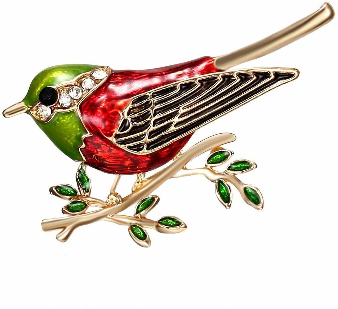 Брошь, стразы