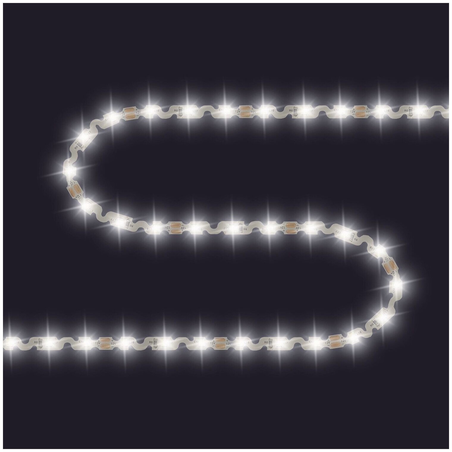 Яркая светодиодная лента Apeyron 00-132 с напряжением 12В, обладает дневным белым цветом свечения 4000K, излучает световой поток равный 400 Лм/м / 60д/м / 4,8Вт/м / smd2835 / IP20 / длина 10 метров, подложка S-типа 6 мм / гарантия 1 год