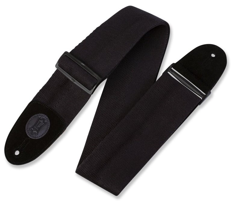 MSSBC4-BLK Signature Series Ремень для гитары, хлопок, черный, Levy's