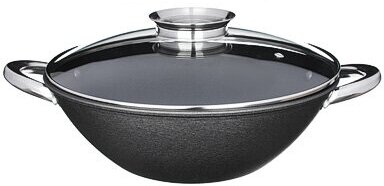 SATOSHI Казан чугун,30см,4,4л, антипр. покр, нерж. ручк, решетка, стекл. крыш, нейлон. лопатка, бамб. палочки