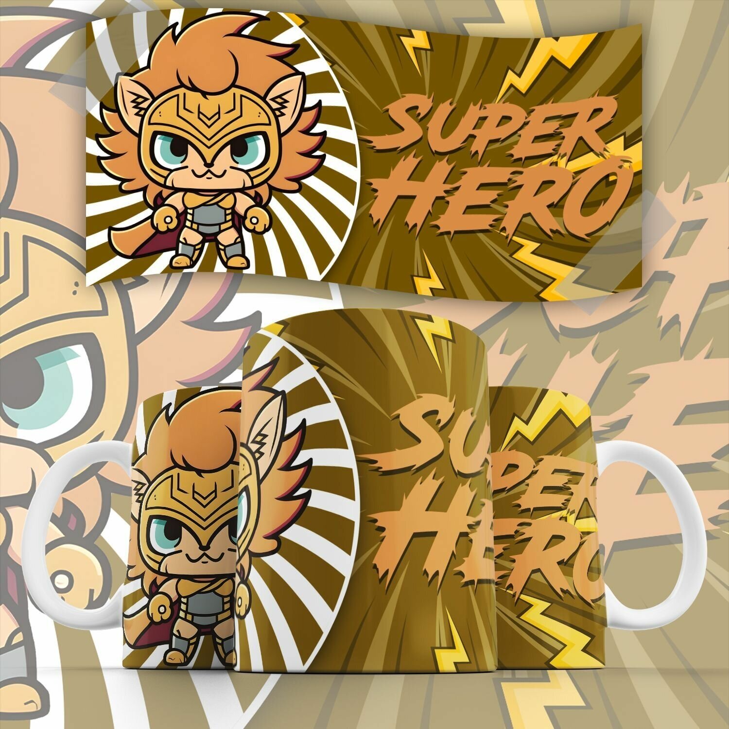 Кружка "Милый супер герой / Kawai super hero" Forte Print 330мл