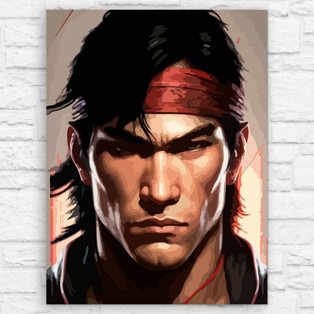 Картина по номерам на холсте игра Mortal Kombat - 12354 В 30x40