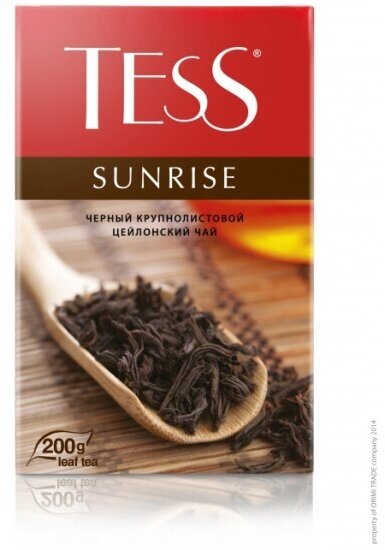 Чай Tess Sunrise черный листовой, 200 г