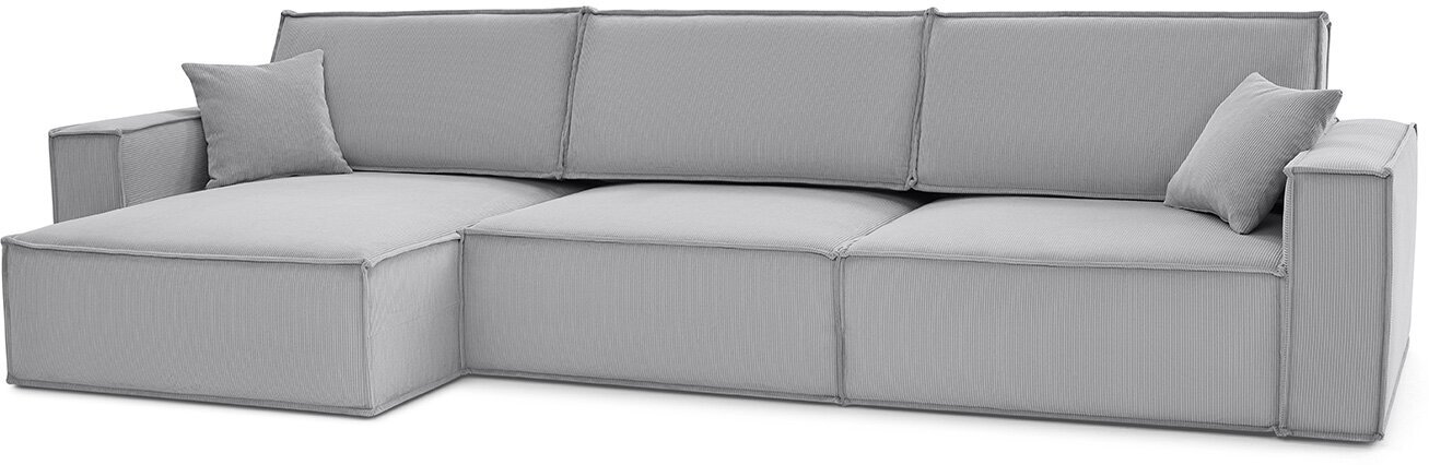 Угловой диван-кровать SOLANA Сидней, универсальный угол, 341х89х165 см, цвет светло-серый