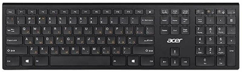 Клавиатура Acer OKR020 Wireless, черный, 1341664