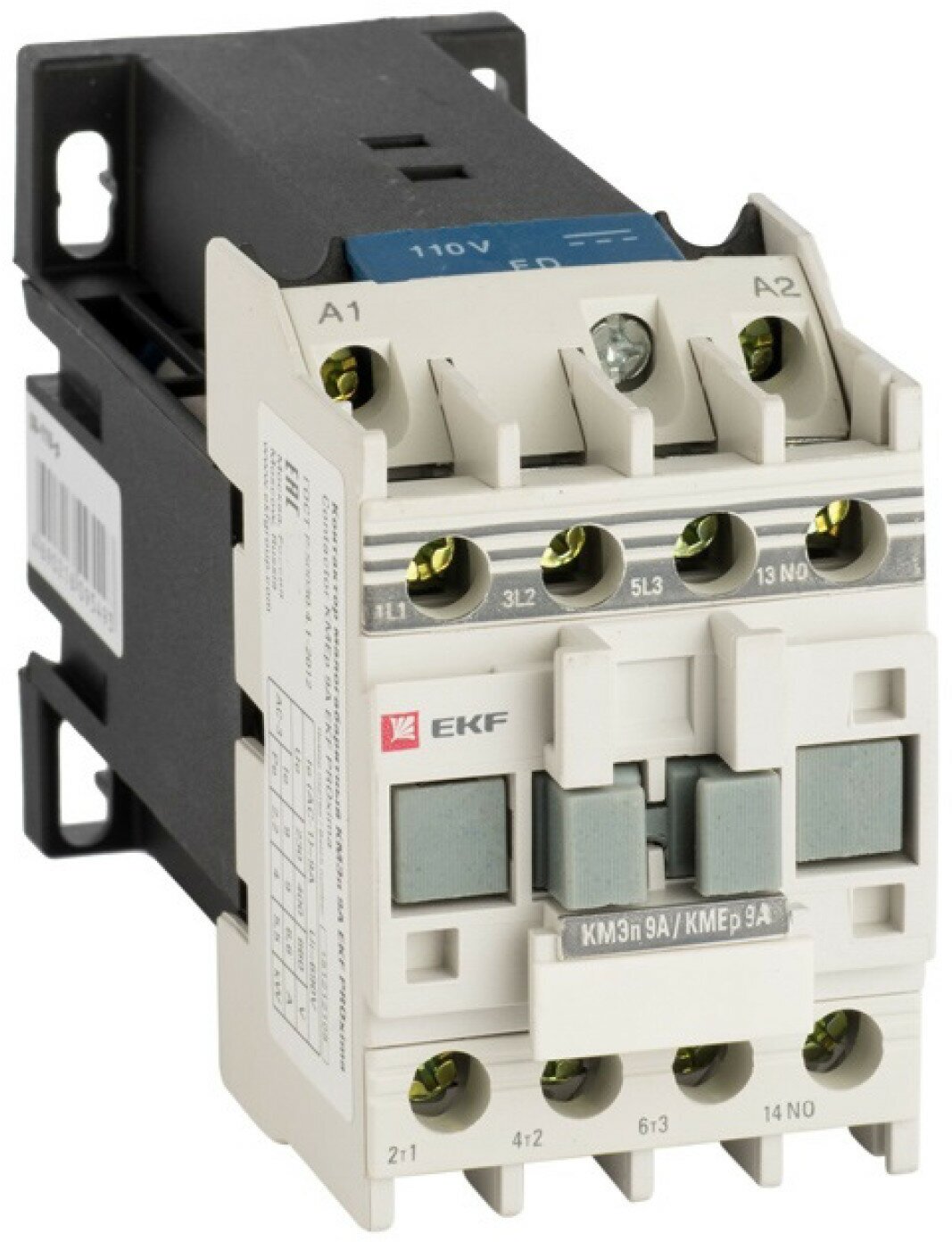 Контактор EKF PROxima КМЭп, малогабаритный, 9А, 110В, DC, 1NO