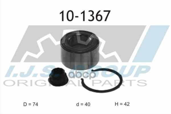 Комплект ступичного подшипника Toyota Avensis, Corolla, Prius 1.4,1.5,1.6,1.8,1.9,2.0,2.2,2.4 D, D-4D, VVT-i 04.97- IJS арт. 101367