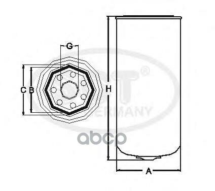 Топливный фильтр BEDFORD TRUCKS SCT арт. sk812