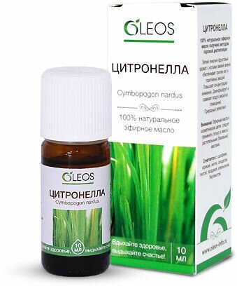 Цитронелла масло 10мл Олеос