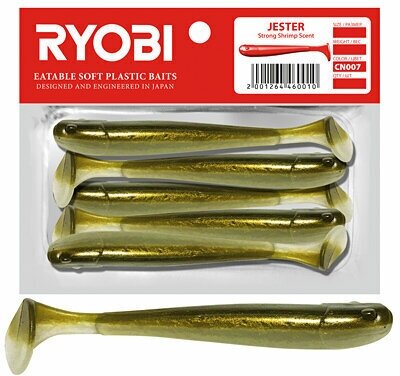Мягкая силиконовая приманка риппер Ryobi JESTER (51mm), CN007 (spring lamprey), ( упк. 8 шт.)