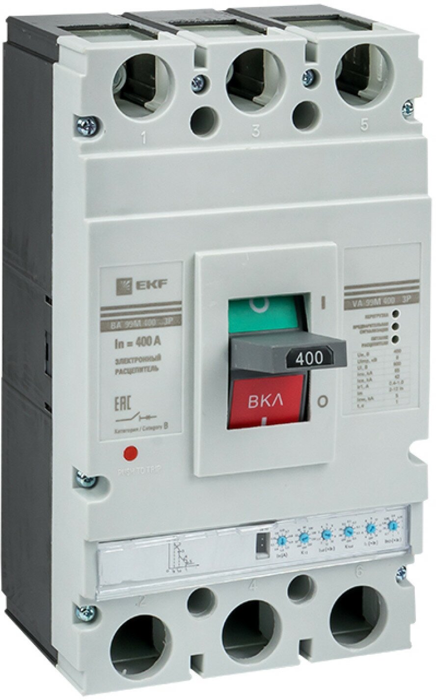 Выключатель автоматический ВА-99М 400-400А 3P 65кА с электронным расцепителем EKF