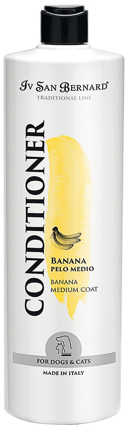 Кондиционер для собак и кошек Iv San Bernard Traditional Line Banana для средней шерсти, 1 л