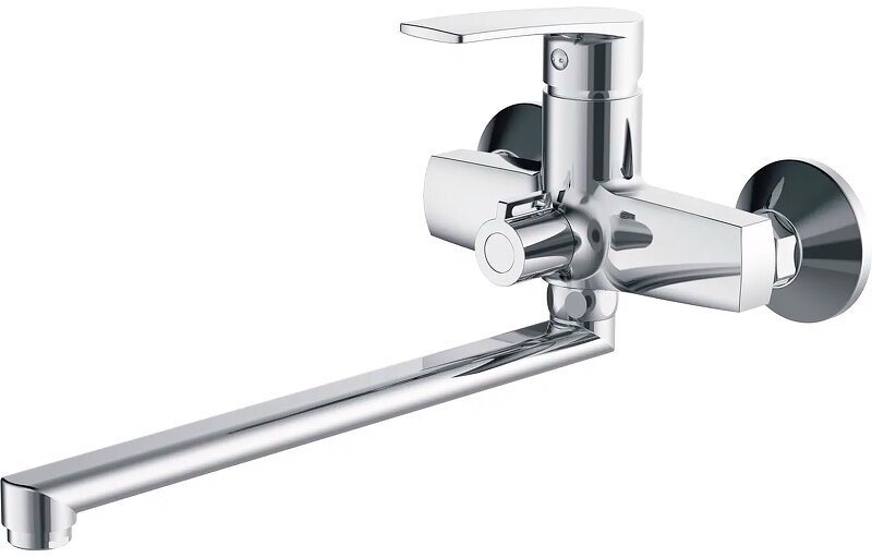 Смеситель для ванны Haiba (HB22587) с длинным изливом и душевой лейкой