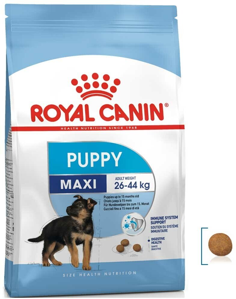 Сухой корм royal canin для щенков крупных пород size health nutrition maxi puppy 15кг