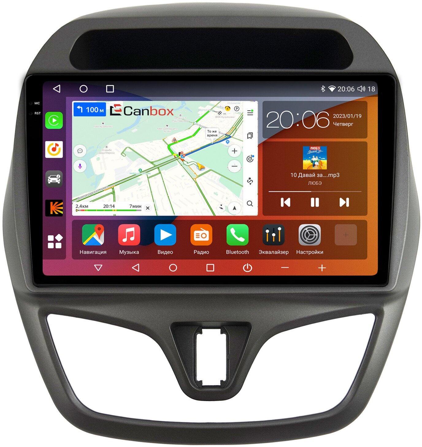 Штатная магнитола Chevrolet Spark 4 (M400) 2015-2024 Canbox H-Line 2K 4184-9-1235 на Android 10 (4G-SIM, 6/128, DSP, QLed)