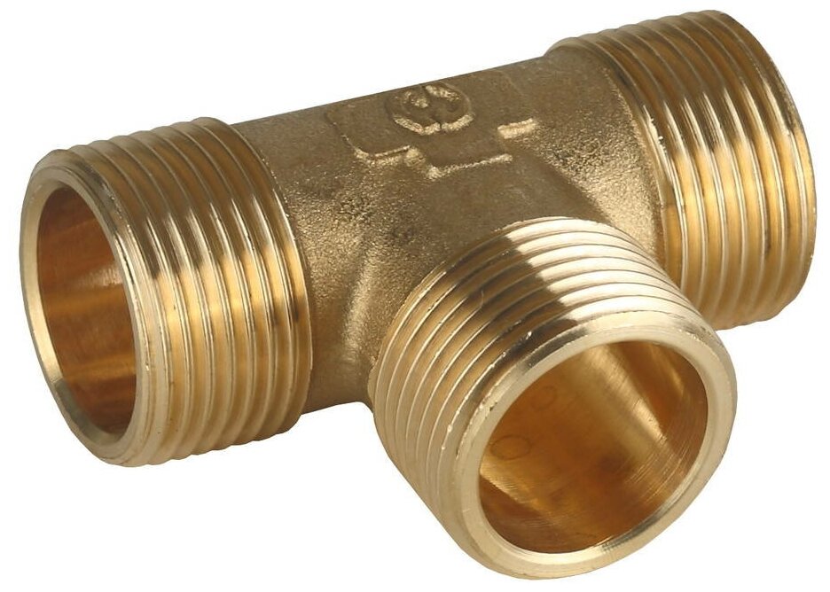 GENERAL FITTINGS наружная резьба 3/4″, латунь, Тройник (51054-3/4)