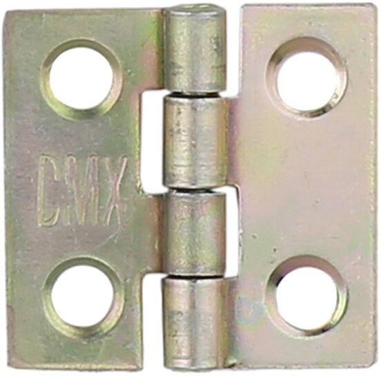 Петля карточная универсальная неразъемная 25х24 мм цинк желтый