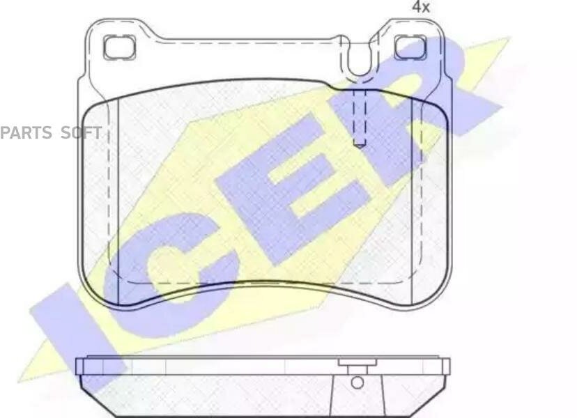 ICER 181769 181769 колодки дисковые передние!\ MB CL203 2.5/3.5/2.2CDi04>