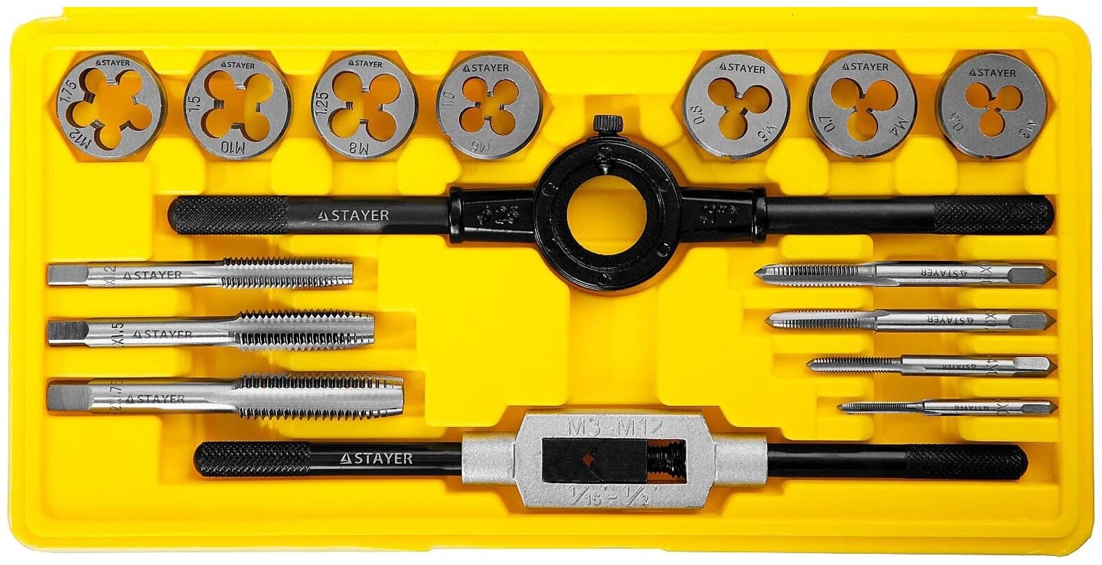 STAYER MaxCut 16 предметов, набор метчиков и плашек