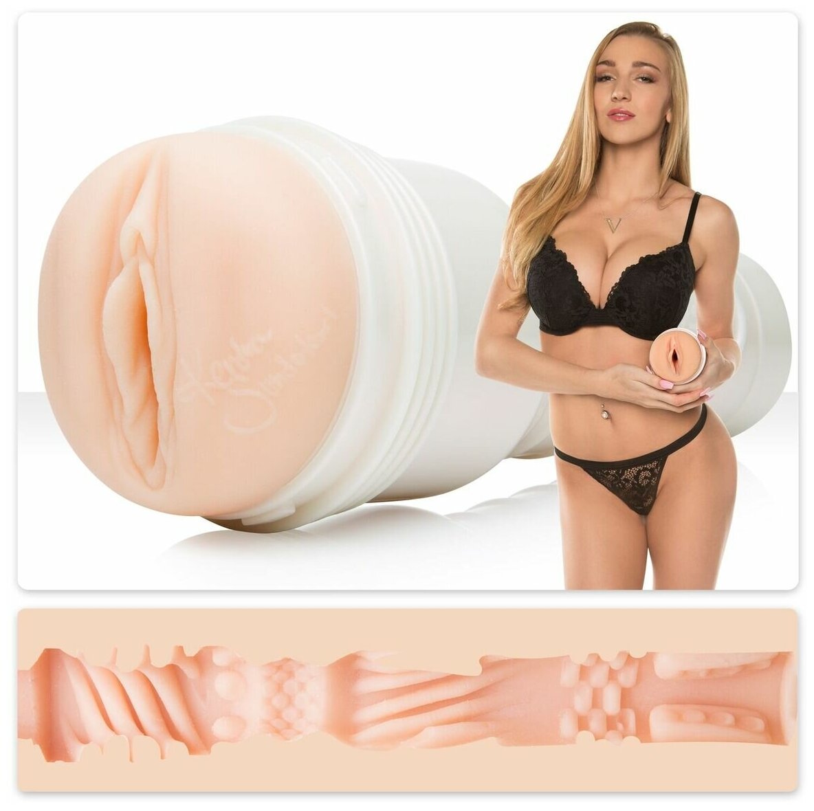 Fleshlight Мастурбатор Fleshlight Girls Kendra Sunderland Angel, вагина Вагины и мастурбаторы/Вагины