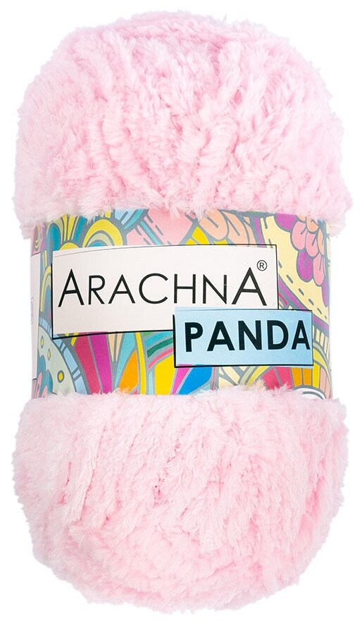 Пряжа ARACHNA "PANDA" 100% полиэстер 100 г 75 м №70 св. розовый