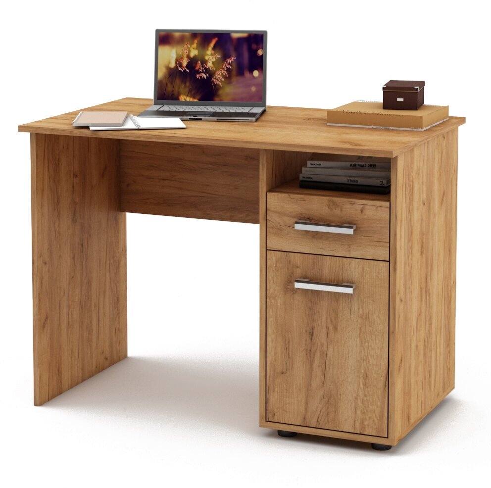 Стол письменный, стол компьютерный Остин (Ливерпуль) 1 дуб золотистый