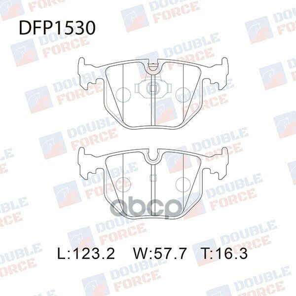Колодки тормозные дисковые задние Double Force DOUBLE FORCE арт. DFP1530