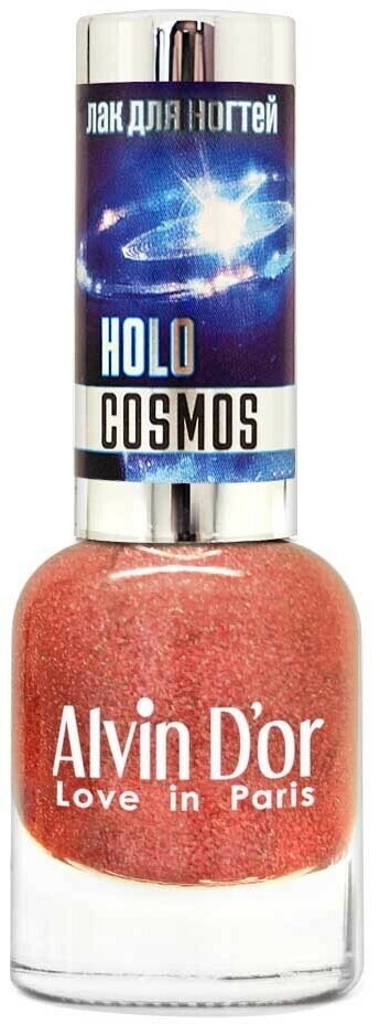Alvin D'or, Лак для ногтей HoloCosmos тон 6811 багровый метеорит
