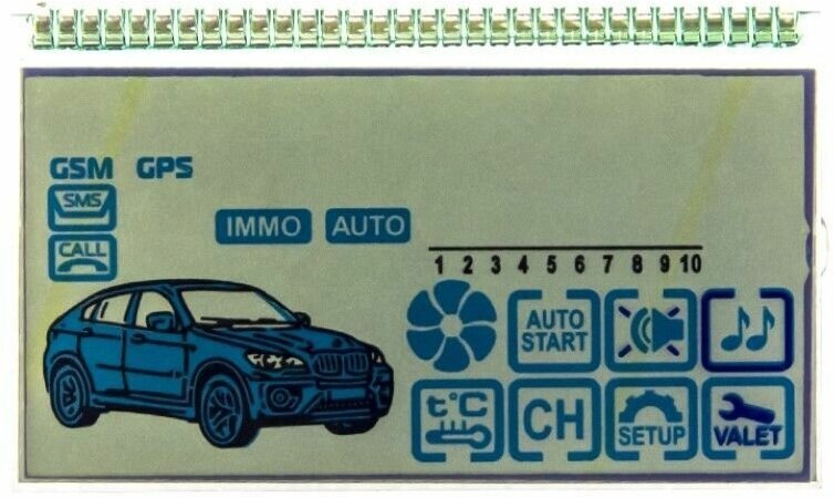 Дисплей для брелока Pandora D500, DXL 5000