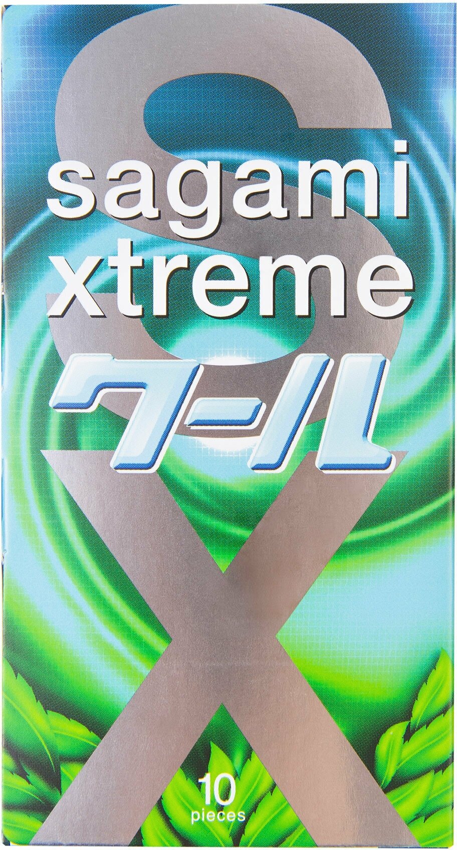 Презервативы с охлаждающим эффектом Sagami Xtreme Mint, 10 шт