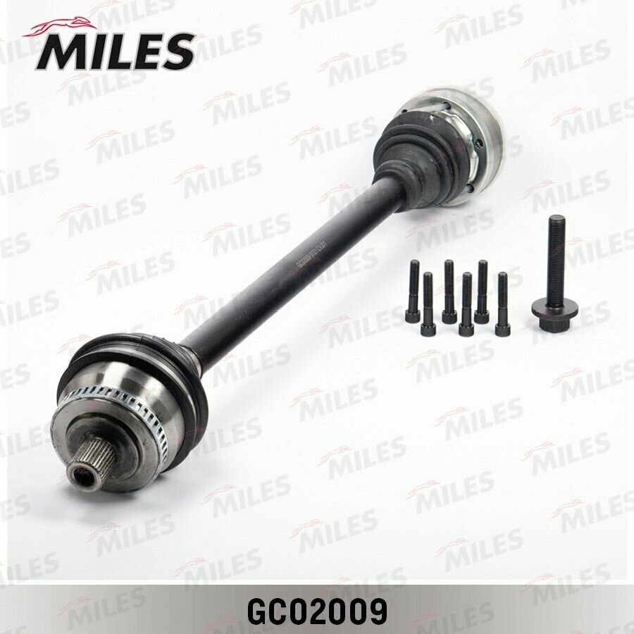 MILES Привод в сборе правый AUDI A4/VW PASSAT 1.6-1.8 95-01 (ABS) (GKN 301221) GC02009