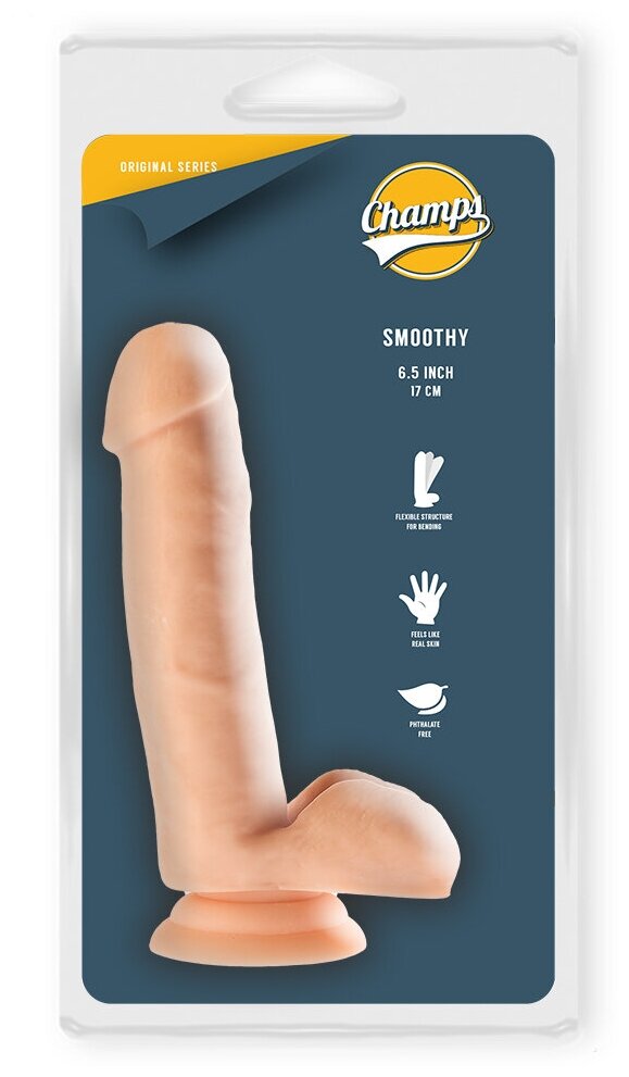 Реалистичный фаллоимитатор "Smoothy" l 17 см, ø 3,07 см