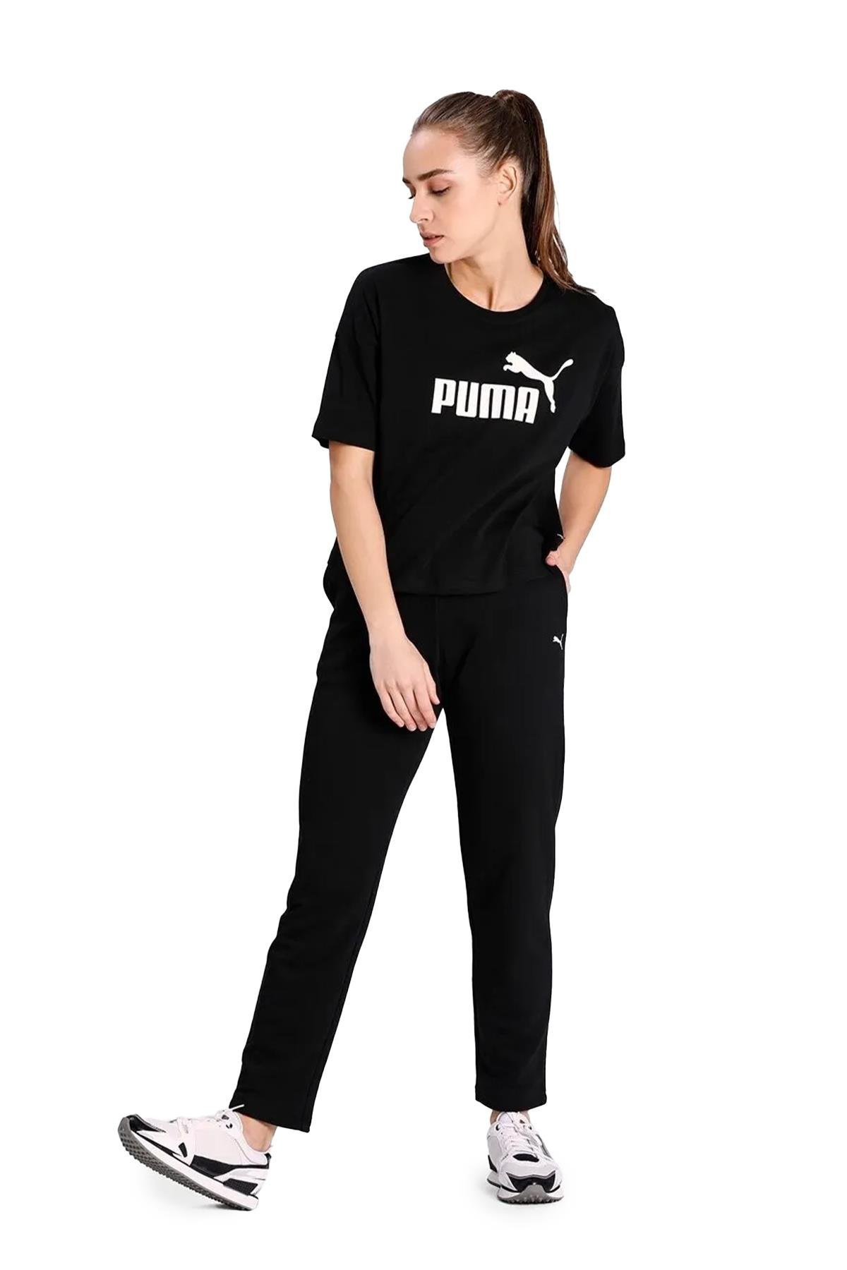 Брюки спортивные PUMA ESS Sweatpants, размер 44, черный — фото 1