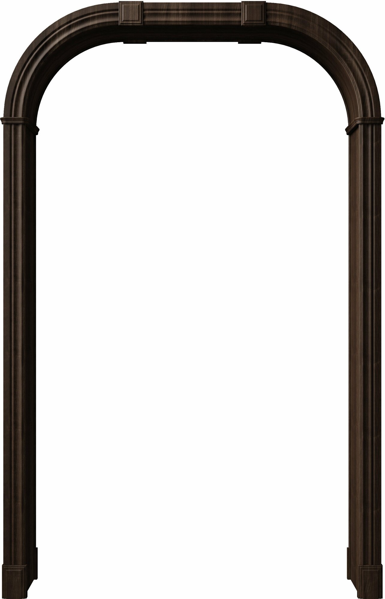 Арка Ротонда, орех шоколадный, ламинированный МДФ