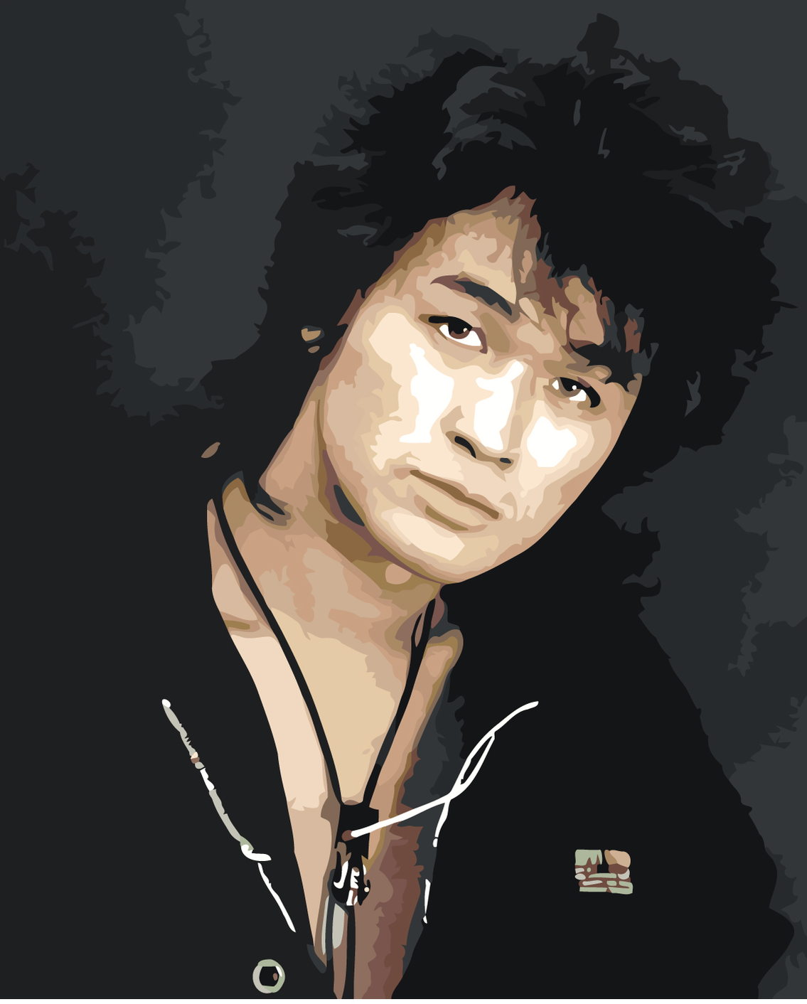 Картина по номерам Виктор Цой (арт. pz-4021)