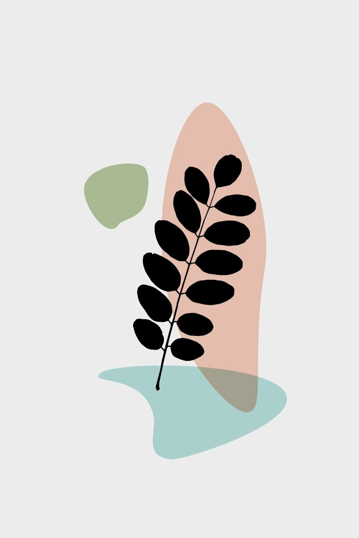 Постер / Плакат / Картина Лист Моринги 50х70 см в раме