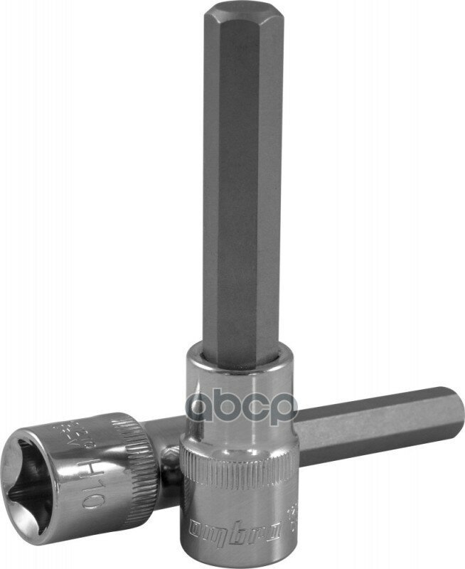 Насадка торцевая 1/2"DR с вставкой-битой шестигранной, Н7, 100 мм OMBRA арт. 121207
