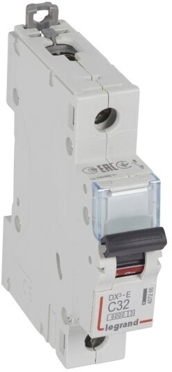 Автоматический выключатель Legrand DX3-E 1P 32А (С) 6000/6kA