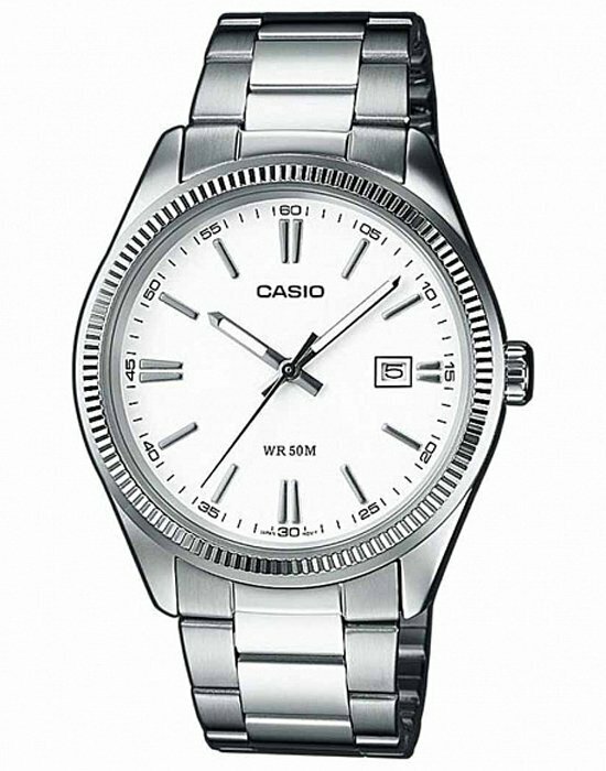 Наручные часы CASIO Collection, серебристый, белый — фото 1