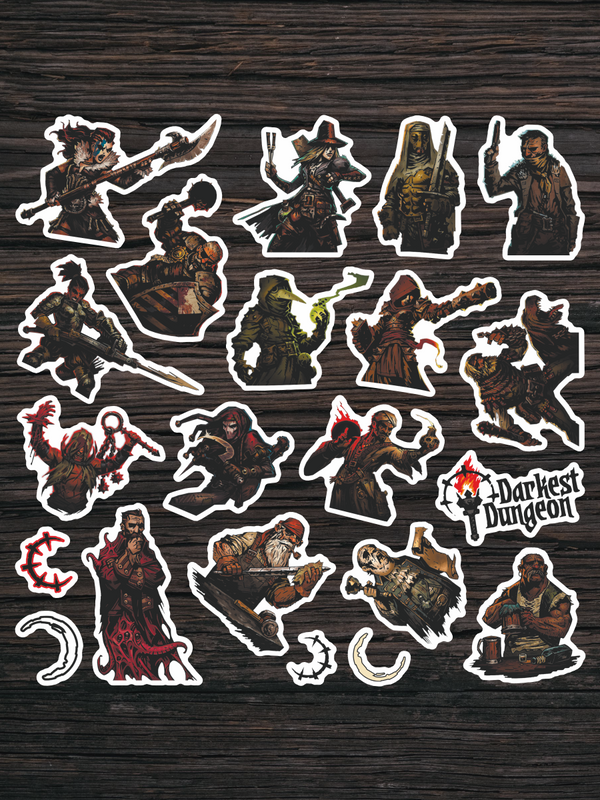 Наклейки стикеры " Darkest dungeon "