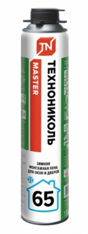 Технониколь MASTER 65 зимняя пена монтажная для утепления и герметизации TN625512