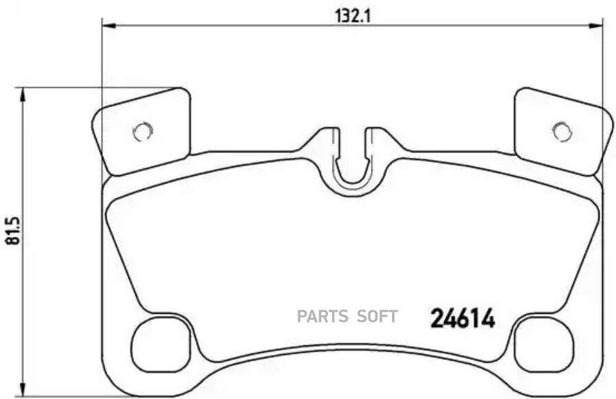 P85103 BREMBO Колодки торм. зад.