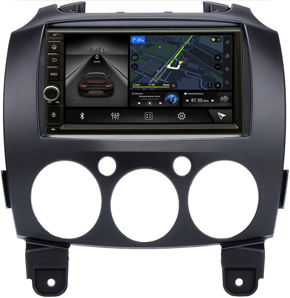 Штатная магнитола Mazda Demio 3 (DE), 2 (DE/DE2) 2007-2014 Canbox GTR056-RP-MZ2-149 Android 10 (4/64, DSP, IPS, Carplay) С крутилкой